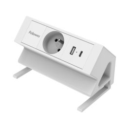 Listwa zasilająca 1gniazdo biały typE PowerDesk